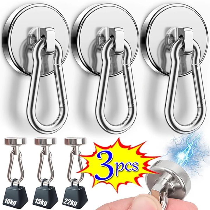 Heavy Duty Magnetic Hooks Wall Mounted Super Strong Magnet Hooks for ...