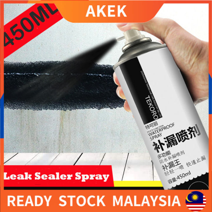 AKEK-450ml Leak Sealer Spray Rapid Stop Leaking Spray Waterproof Spray ...