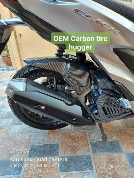 OEM Carbon tire hugger for all Honda Click/Game Changer 150i & 125i V1 ...