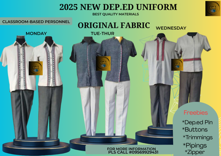 New ORIGINAL TEACHING-PERSONNEL for teachers uniform tela only SY 2025 ...