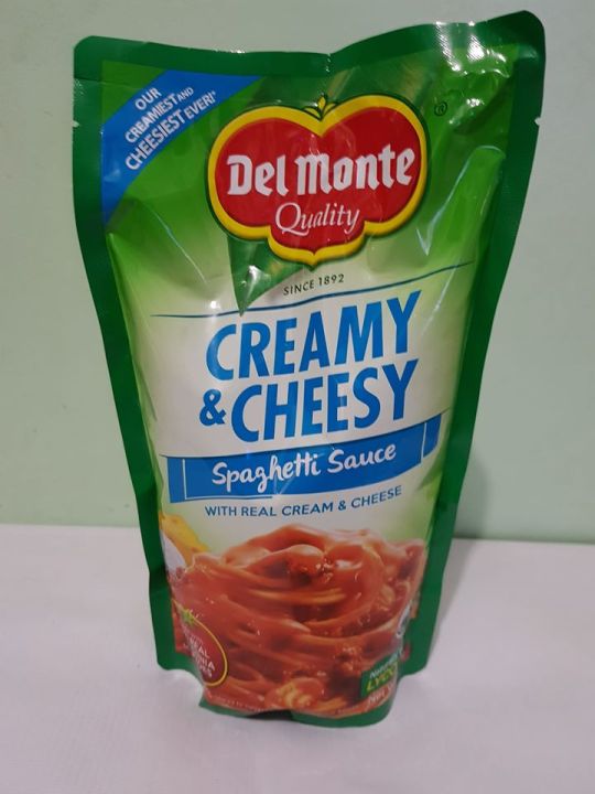 Del Monte Spaghetti Sauce Creamy and Cheesy (2 pouches x 900 grams ...