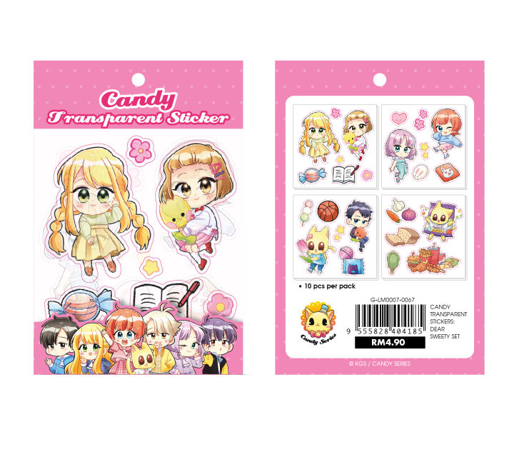 Candy & Prince Transparent Stickers | Lazada