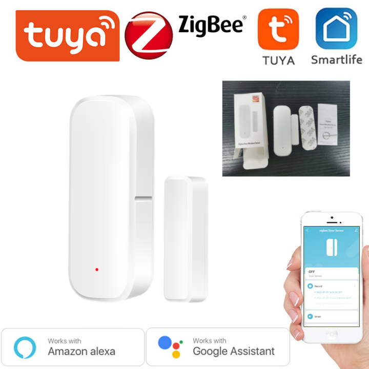 E Life Smart Store Tuya Zigbee Wireless Window Door Sensor Smart Home