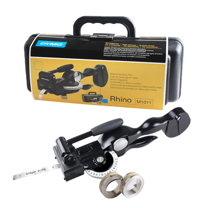 Dymo Rhino เครื่องพิมพ์เครื่องติดฉลากด้วยตนเอง M1011 3D โลหะลายนูน ...