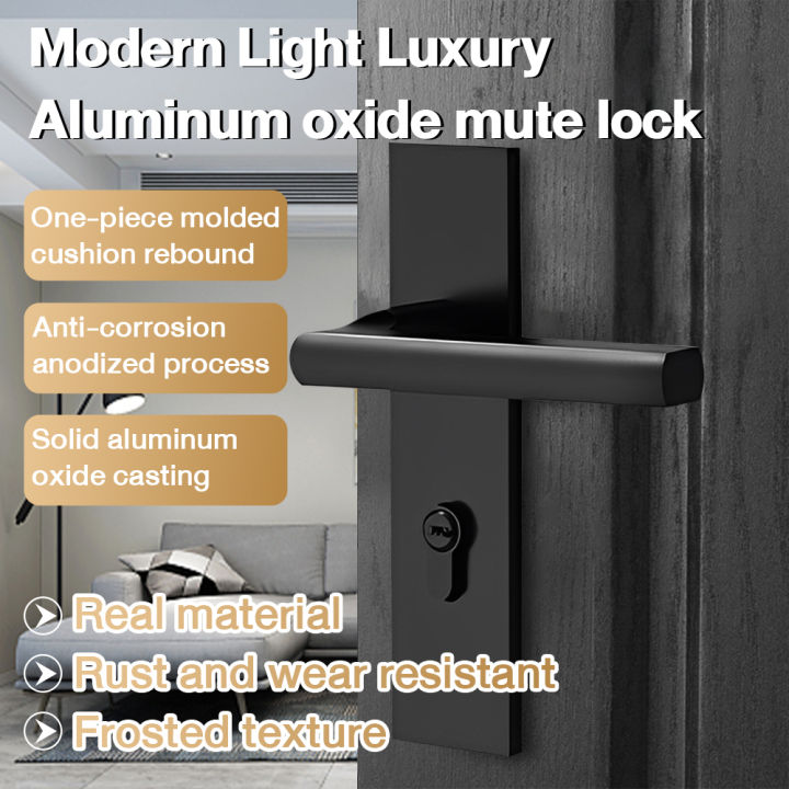 Door Knob Main Door Lock Set Aluminum Alloy Door Knob Lever Type ...