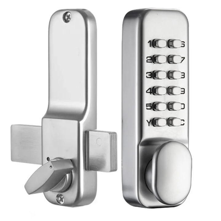 Outdoor Door Lock Waterproof Mechanical Lock Battery Free Code Lock ...