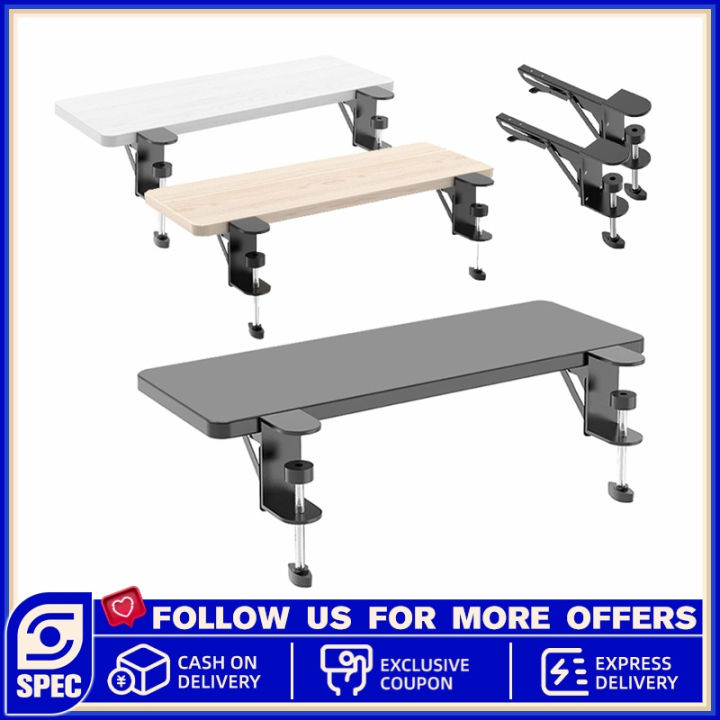 Spec Foldable Ergonomics Desk Extender Tray - Keyboard Tray Clamp On ...