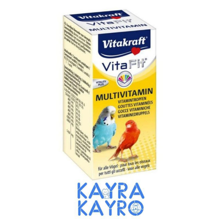 Vitakraft Vita Fit Multivitamin for Bird 10 mL - Multi Vitamin Burung ...
