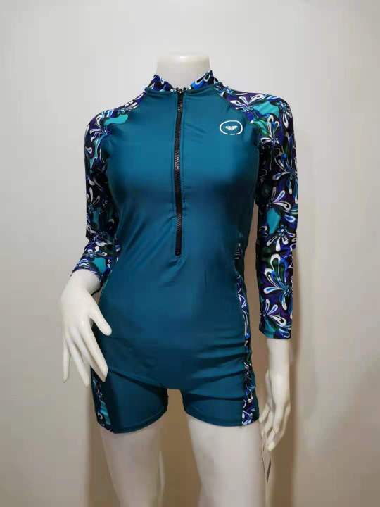 High Quality Fashionable Overall Floral Rush Guard set For Women ...