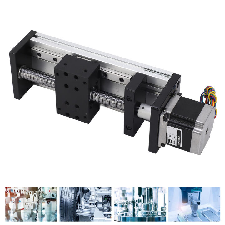 Linear Rail Sliding Table 57 Stepper Motor Linear Stage Actuator Double ...