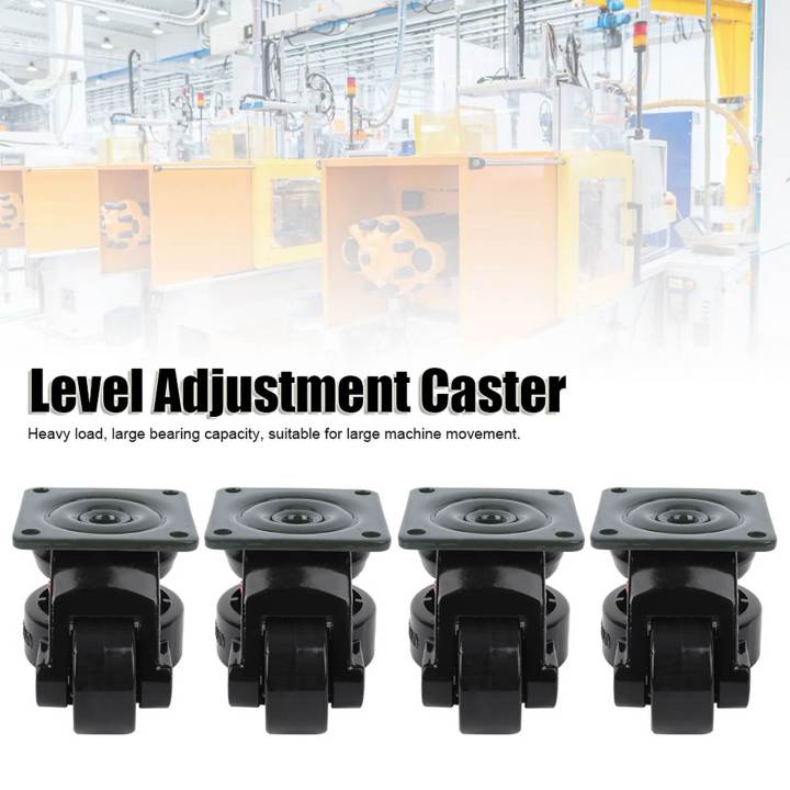 4pcs Level Adjustment Caster GD 60F Heavy Duty Industrial Roller Wheel ...