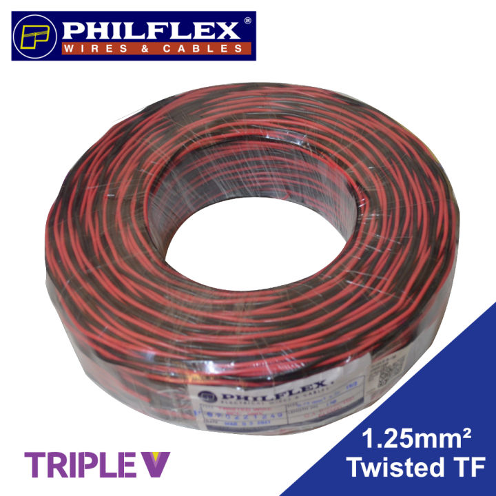 Philflex Twisted TF Wire 1.25mm 16/2 | Lazada PH