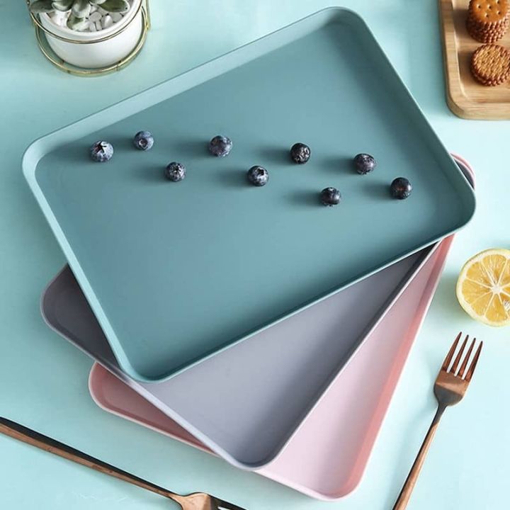 HARD PLASTIC RECTANGULAR SERVING TRAY | Lazada
