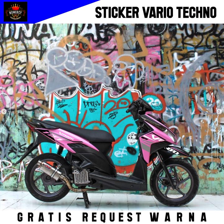 Nomercy Sticker Variasi Motor Vario Techno 110 Motif New | Lazada Indonesia