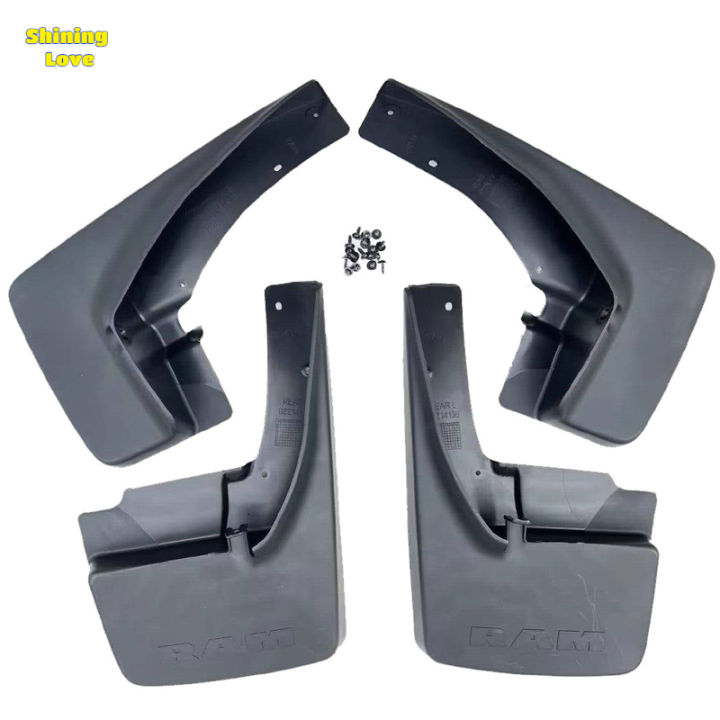 4Pcs Car Mud Flaps Mudguards Fender Flares Kit With Screws Vehicles ...