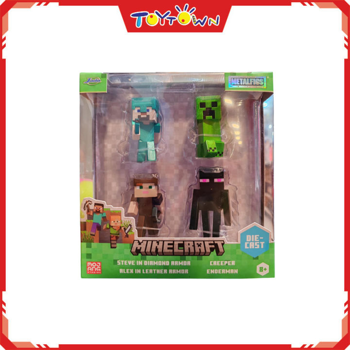 Jada Toys® Metalfigs Minecraft 2.5 Inch Figure 4-Pack W3 (Die Cast ...