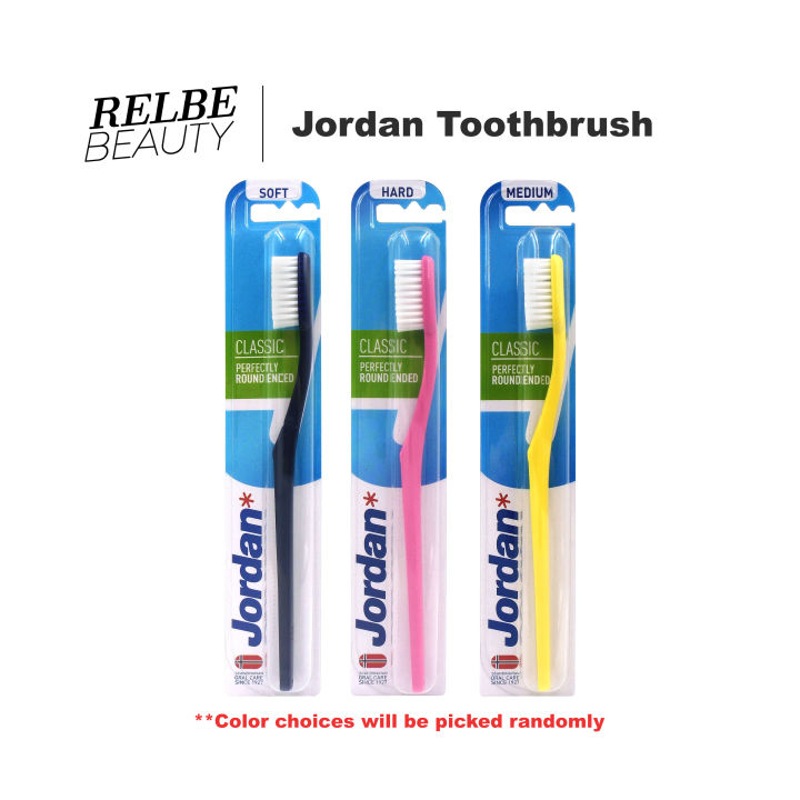 JORDAN TOOTHBRUSH 1'S RELBE BEAUTY (Hard, Medium, Soft) | Lazada Singapore
