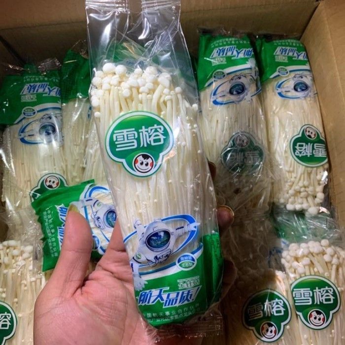 Jamur Segar Enoki Mushroom IMPORT 1 dus 50 bungkus | Lazada Indonesia