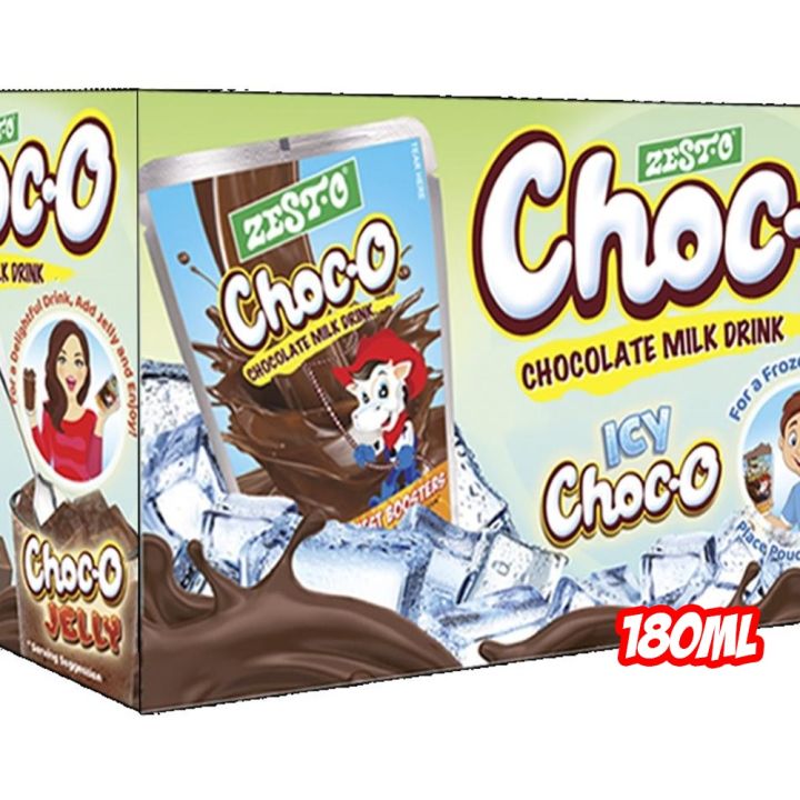 1 box 180mL Zesto Choc-O Chocolate Milk Drink for Kids Pambaon ...