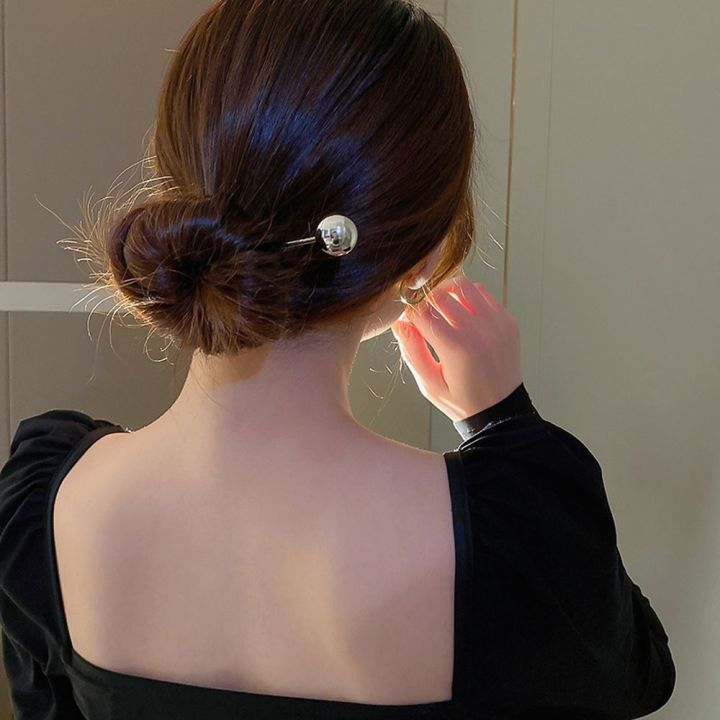 DFGY ผ้าโพกศีรษะ สำหรับสาวๆ เจ้าสาว กลวง ลูกบอล อารมณ์ กิ๊บติดผมโลหะ ...