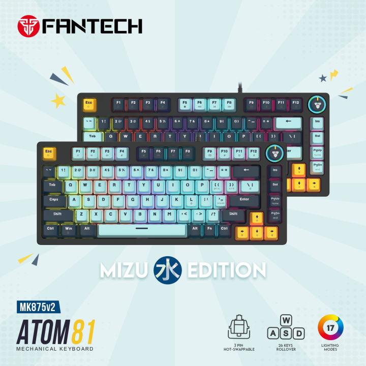 Fantech Atom81 / Atom 81 Mizu Edition Mechanical Gaming Keyboard ...