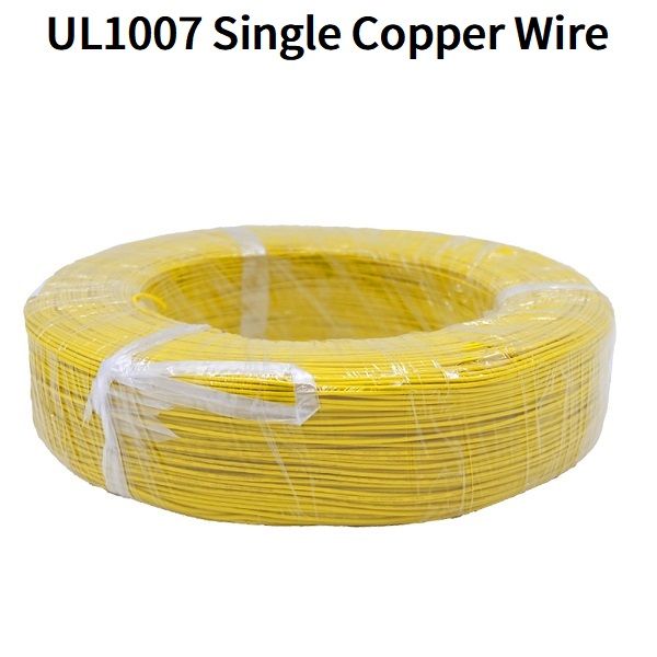 5M/50M Single Core Wire UL1007 PVC Tinned Copper Line 14/16/18/20/22/24/26 AWG Solid Cord LED ...