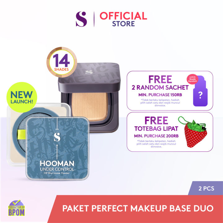 SOMETHINC [2 PCS] Perfect Makup Base Duo (Copy Paste Cushion, Hooman ...