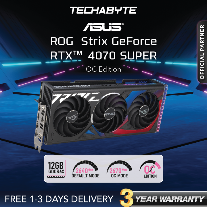 ASUS ROG Strix GeForce RTX 4070 SUPER OC Edition | 12GB GDDR6X ...