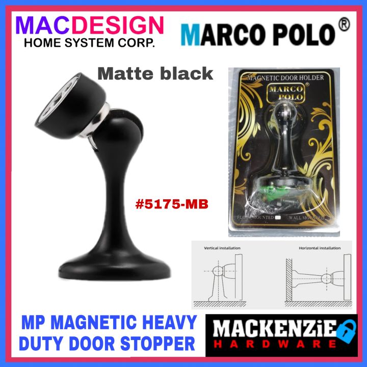 MARCO POLO M01-5175 MB US10B MAGNETIC DOOR STOPPER MATTE BLACK ...