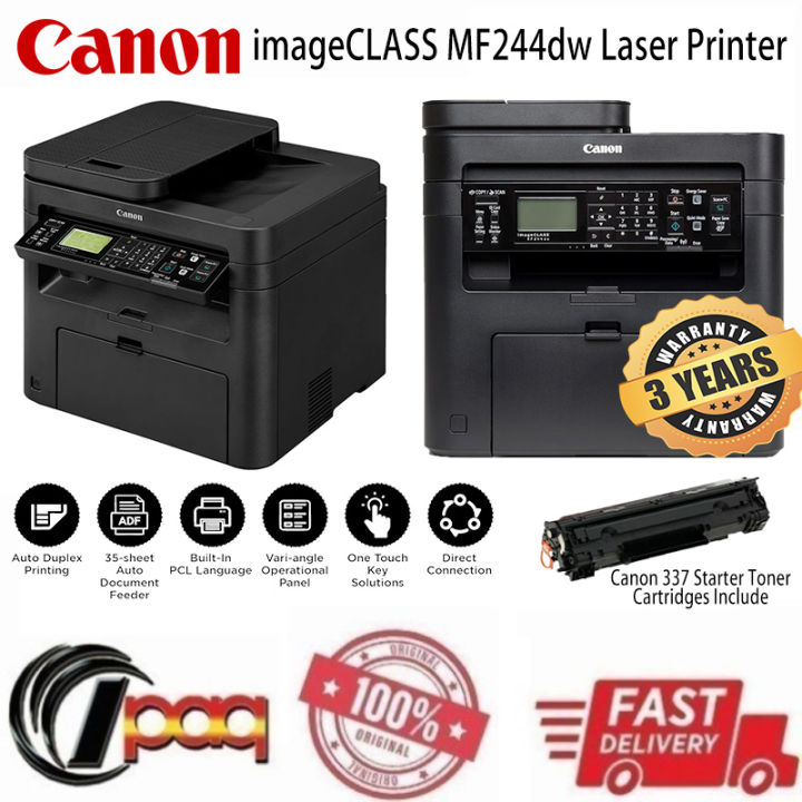 Canon imageCLASS MF244dw All-in-One Monochrome WiFi Laser Printer ...