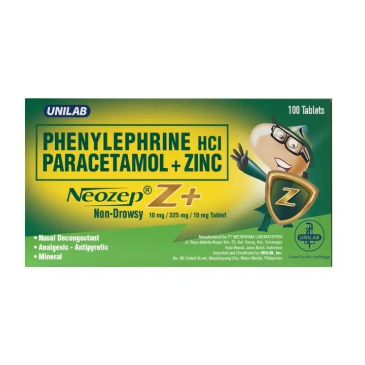 Neozep Non-Drowsy with Zinc - 10 TABLETS | Lazada Philippines