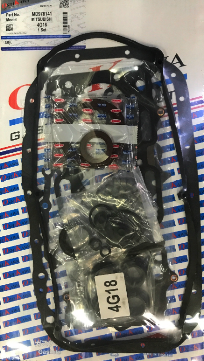 ประเก็นครบ ชุด พร้อมประเก็นฝาสูบ เหล็ก ปะเก็นชุดใหญ่ Mitsubishi 4G18 ...