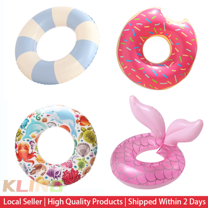Thickened Inflatable Ring Float Neck Floats Water Ball Baby Kids Swim ...