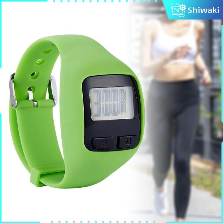 Shiwaki Digital Pedometer Watch Calories Step Counter for Sports ...