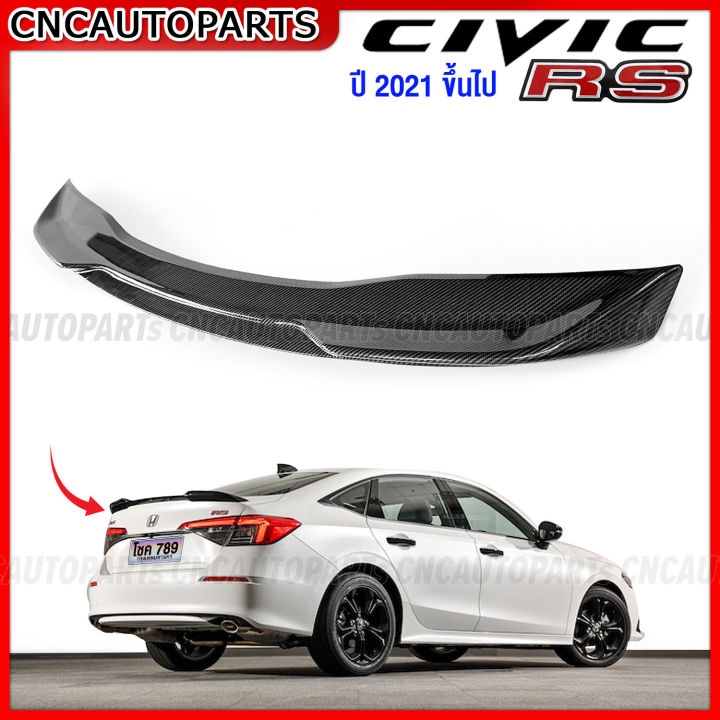 ตูดเป็ด สปอยเลอร์ HONDA CIVIC FE ทรง RS ปี 2021 2022 2023 หางหลัง ของแต่ง ซีวิค แบบ สีดำ ...
