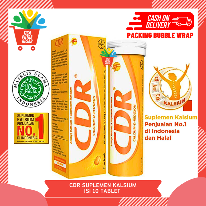 CDR MULTIVITAMIN KALSIUM ISI 10 TABLET / VITAMIN C 1000MG | Lazada ...