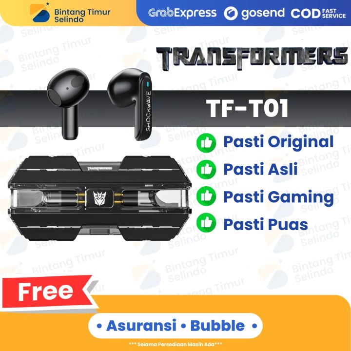 TRANSFORMERS TF-T01 True Wireless Bluetooth Headset Earbuds | Lazada ...