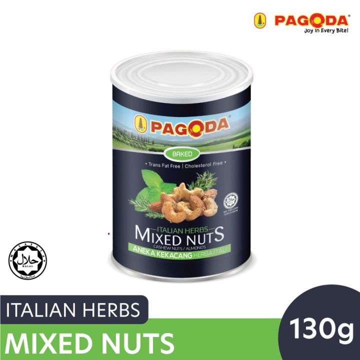 Pagoda Italian Herbs Mixed Nut 130g / Aneka Kekacang / Pagoda Premium ...