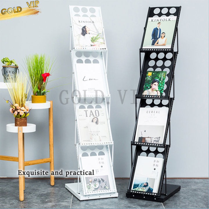 Foldable Magazine Display Rack Stand / Book Paper Brochure Leaflet ...