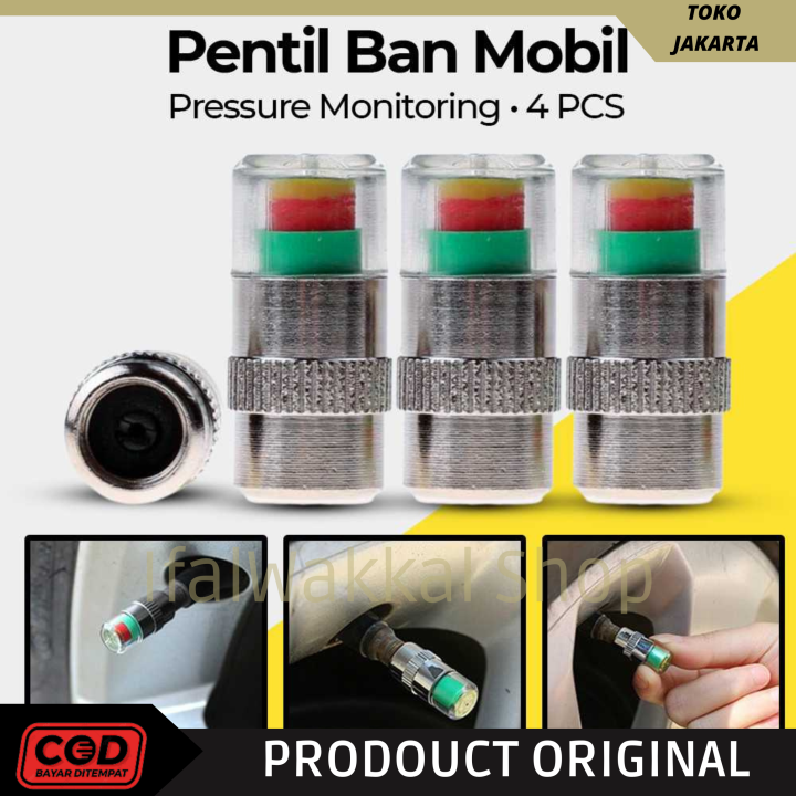 (COD) Tutup Pentil Mobil sensor tekanan angin ban Multifungsi / Pentil ...