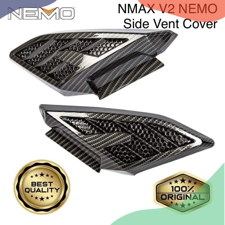 Nmax V2 Side Vent Cover NEMO Carbon Finish Hydrodip Nmax V2.1 ...