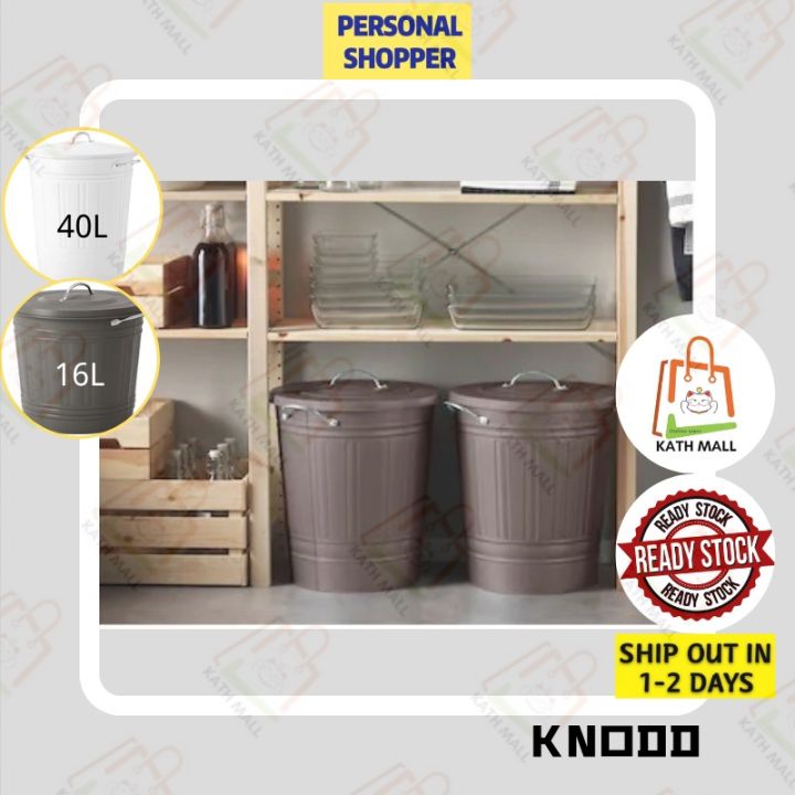KNODD Bin with lid I Tong sampah dgn penutup | Lazada