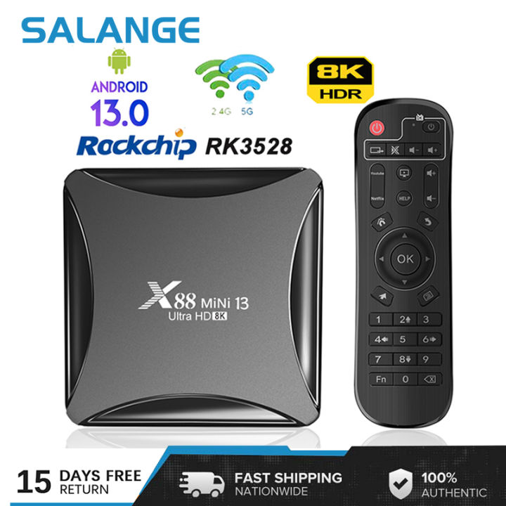 X88 MINI 13 Smart TV Box Android 13 8K Dual Wifi Video Output 4K 4GB ...
