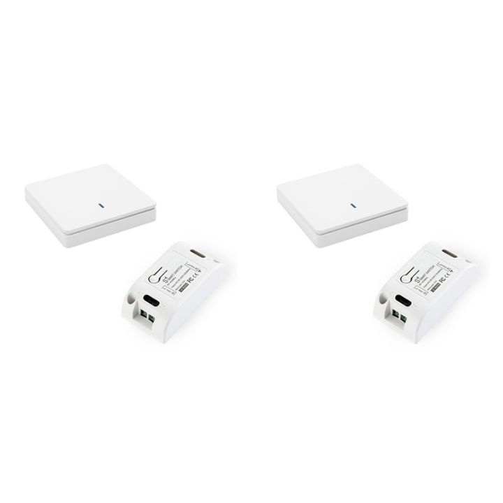 (NWVI) 2X Wireless Smart Light Switch RF 433MHz Lighting Control ...