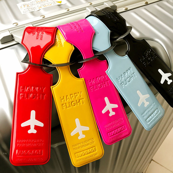 SHENGHAN Simple Travel Luggage Bag Tags Holder Plastic Suitcase Name ...