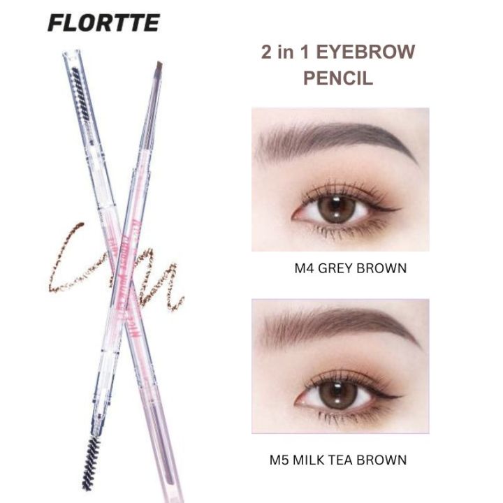 Flortte Beauty Mood Ingtitute 2 in 1 Eyebrow Pencil | Lazada