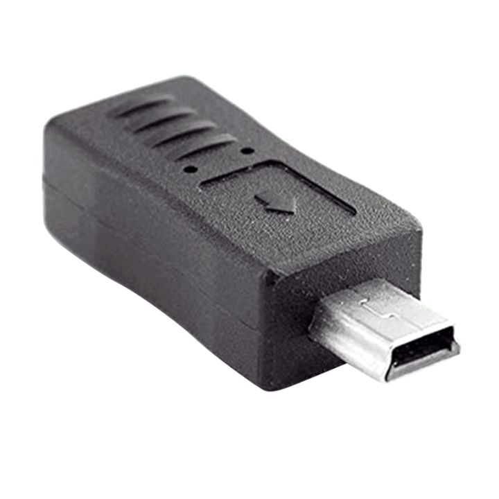 Micro-USB Male to Mini USB Female Adapter T-Port Adapter Plug Connector ...