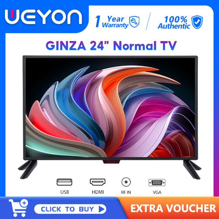 GINZA LED TV 24 Inches TV 22 Inches TV Flat Screen Not Smart TV Sale Led TV Sale Sale Promo TV ...