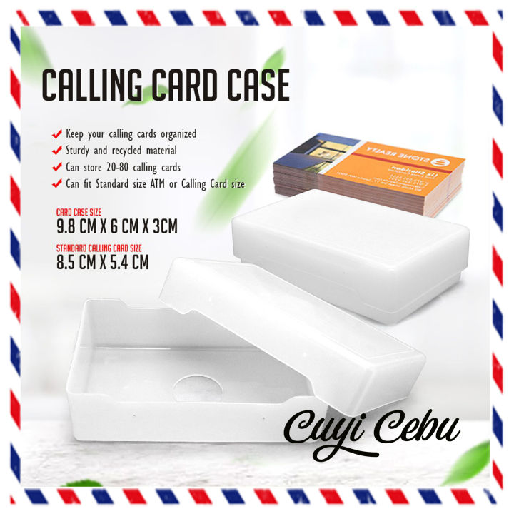 10 PCS CALLING CARD PLASTIC BOX - CUYI CEBU | Lazada PH