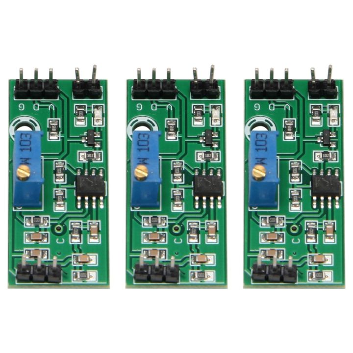 3Pcs LM393 3.5-24V Voltage Comparator Module with LED Indicator High ...